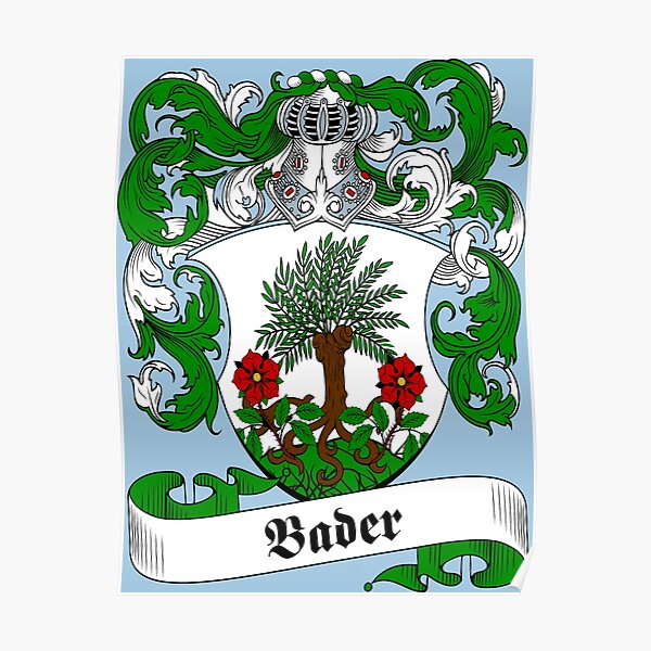 "Bader" Poster for Sale by HaroldHeraldry | Redbubble