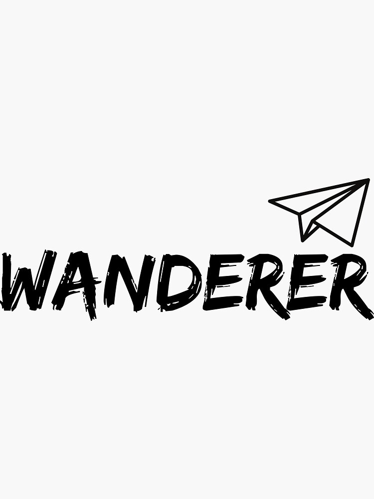 "Wanderer" Sticker for Sale by RDysigns | Redbubble