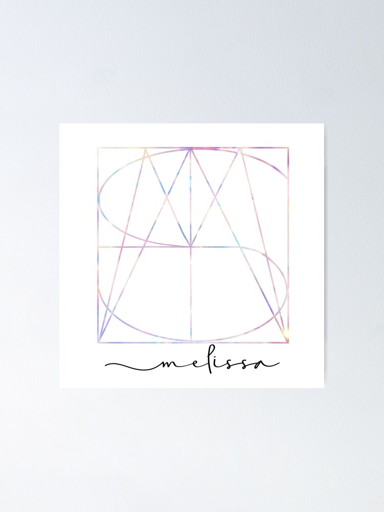 "Melissa name art " Poster for Sale by itslaurenb | Redbubble