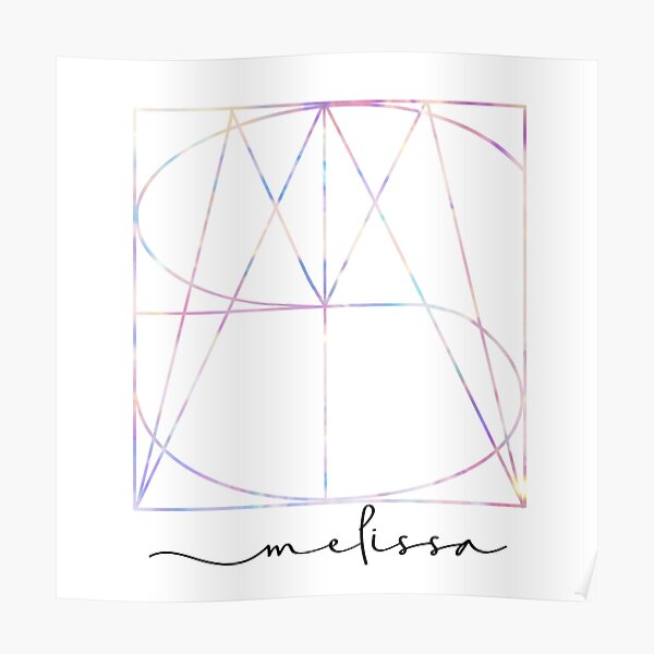 "Melissa name art " Poster for Sale by itslaurenb | Redbubble