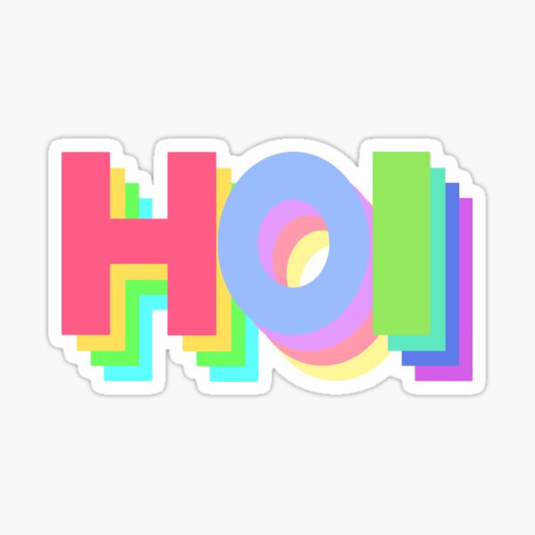 "HOI" Sticker by Marmylade | Redbubble