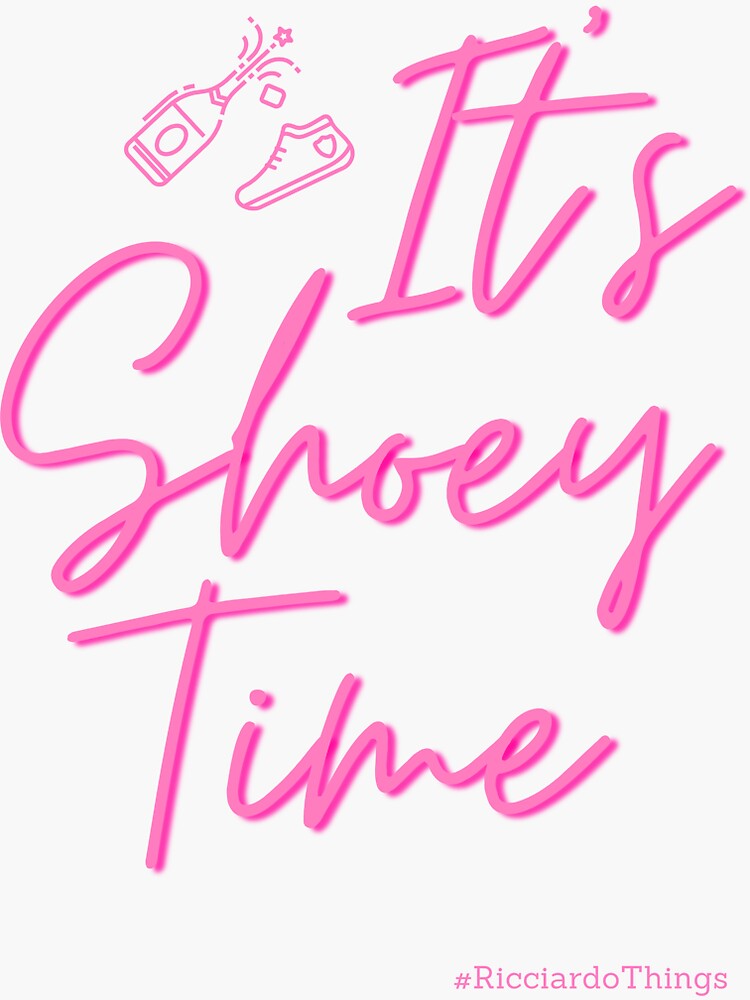 "It's Shoey Time - F1 Driver Daniel Ricciardo" Sticker by heyitsclara ...