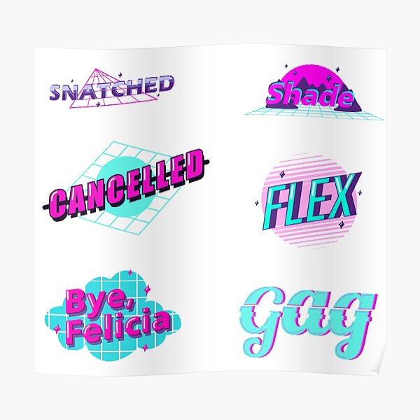"Vaporwave/ aesthetic sticker pack" Poster for Sale by illestart ...