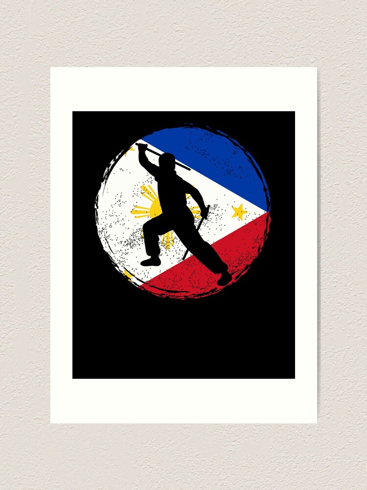 "Arnis Kali Eskrima FMA Sparring Escrima Sticks Filipino Flag" Art ...