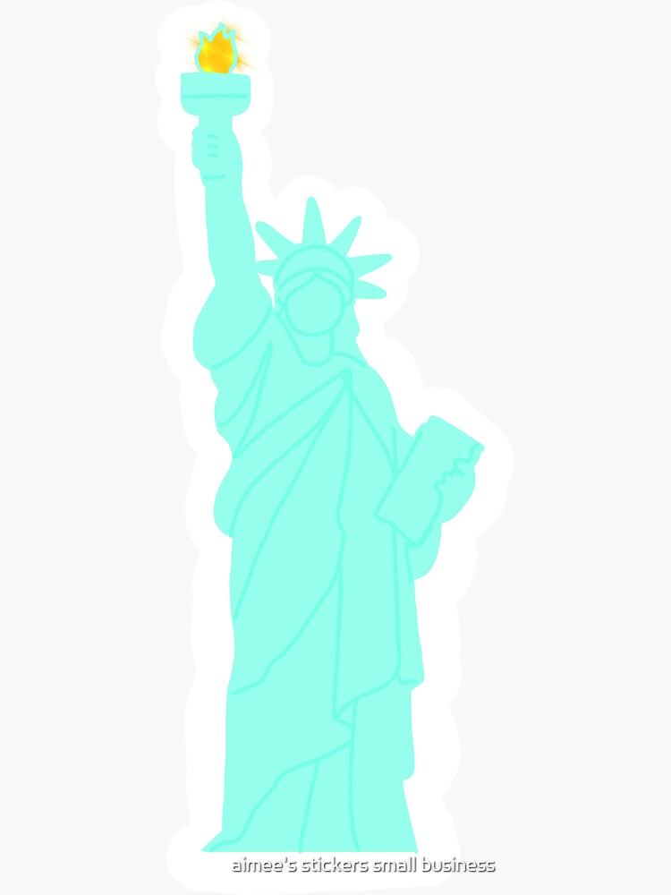 "Statue of Liberty Sticker " Sticker for Sale by aimeecarlaw | Redbubble