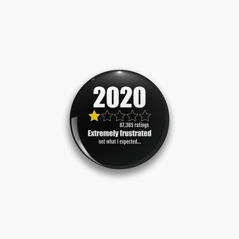 "2020 One Star Rating - Extremely Frustrated Sarcastic 2020 Souvenir ...