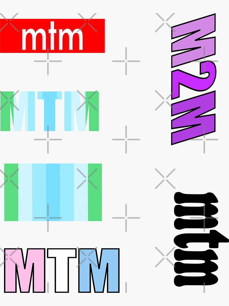 "MTM Transgender Pride Sticker Set" Sticker by jpjournals | Redbubble