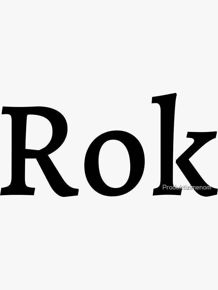 "Rok" Sticker for Sale by Produktizimenom | Redbubble