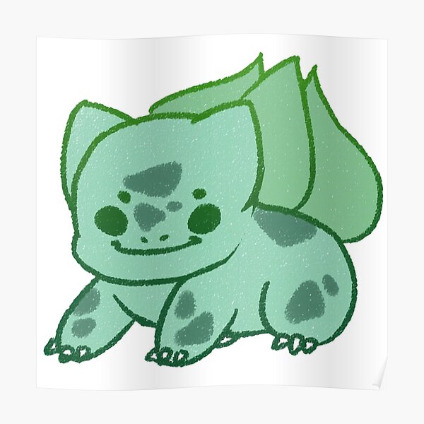 "Bulb Chibi Sticker" Poster for Sale by checkogo | Redbubble