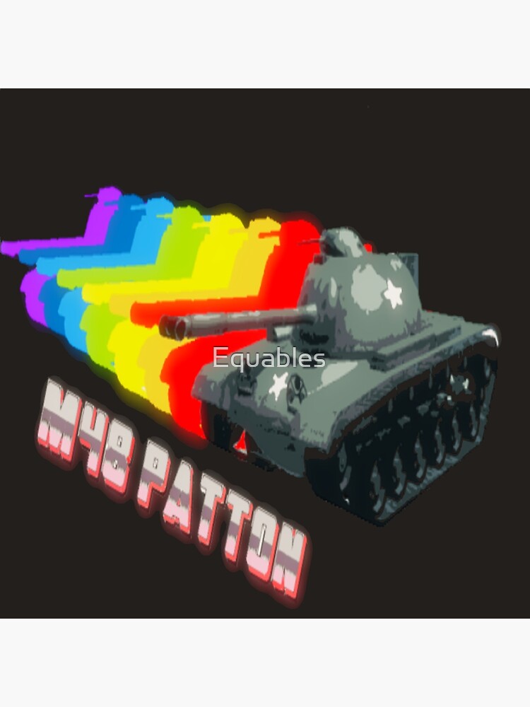 "Retro American M48 Patton Tank" Art Print by Equables | Redbubble