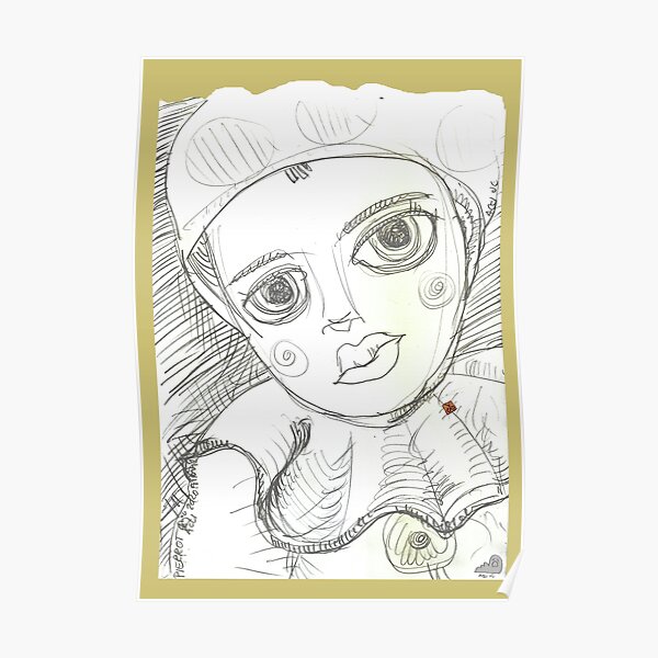 "My Pierrot (drawing by AliceCCI)" Poster for Sale by VanyssaGraphics ...