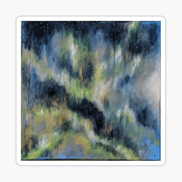 "Cosmic Shift" Sticker by kriste-art | Redbubble