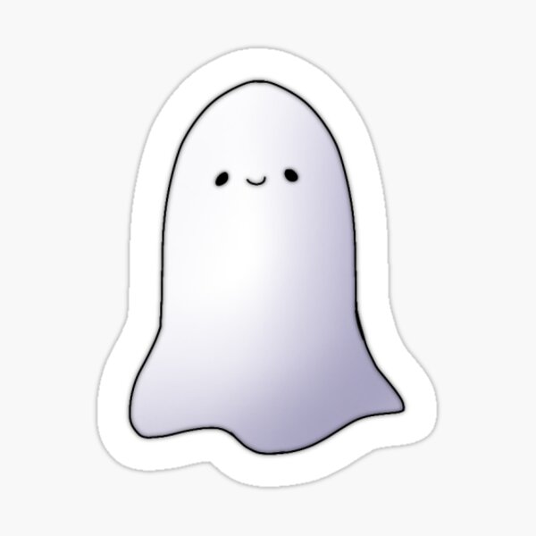 "very scary ghost" Sticker for Sale by Sammiyammi | Redbubble
