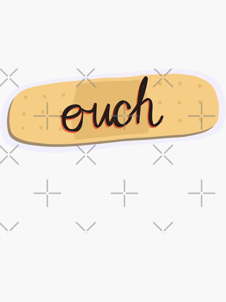 "ouch" Sticker for Sale by tati-jpg | Redbubble