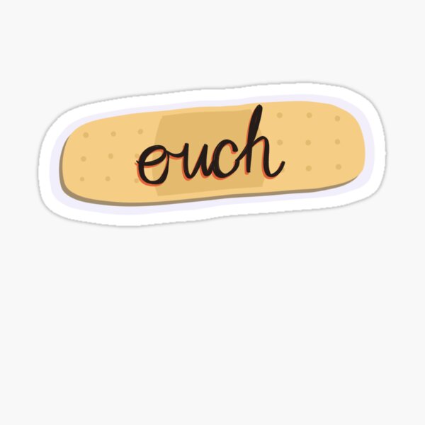 "ouch" Sticker for Sale by tati-jpg | Redbubble