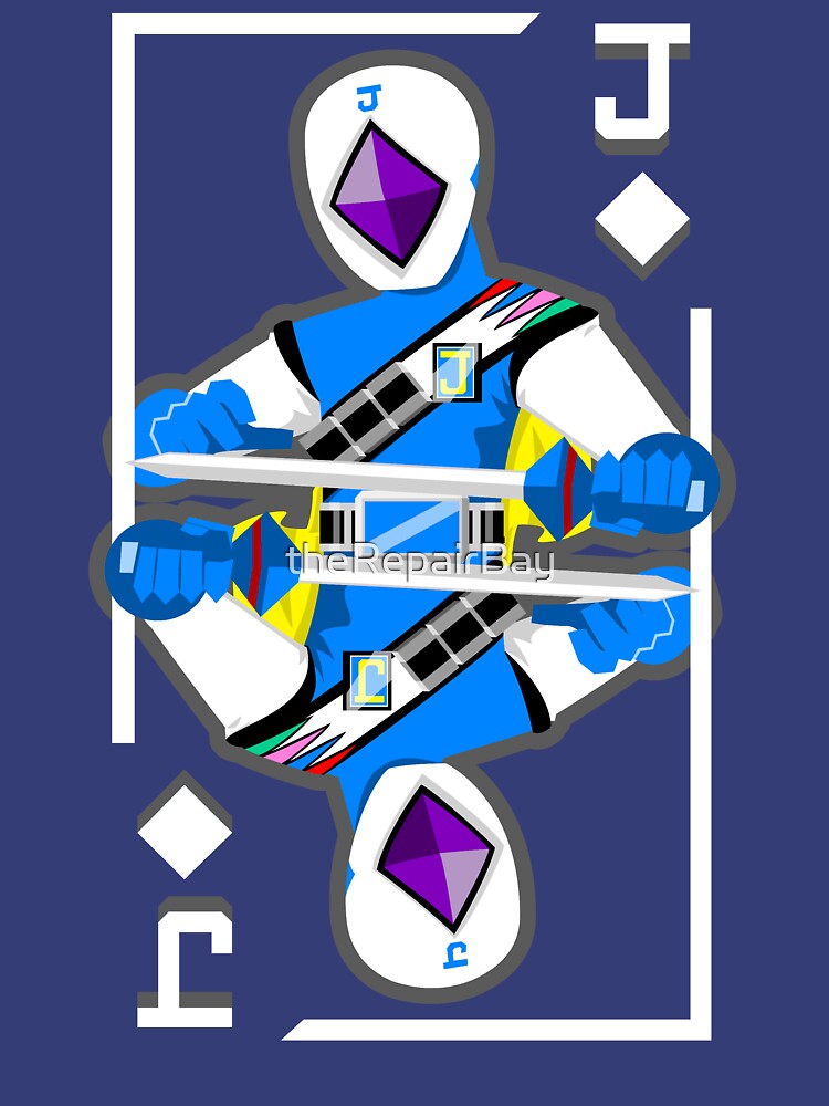 "JAKQ - the Jack of Diamonds (Blue)" T-shirt by theRepairBay | Redbubble