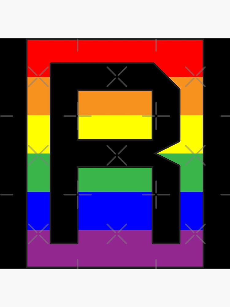 Póster «Letra "R" LGBT Gay Pride Rainbow Flag fuente» de northsar ...