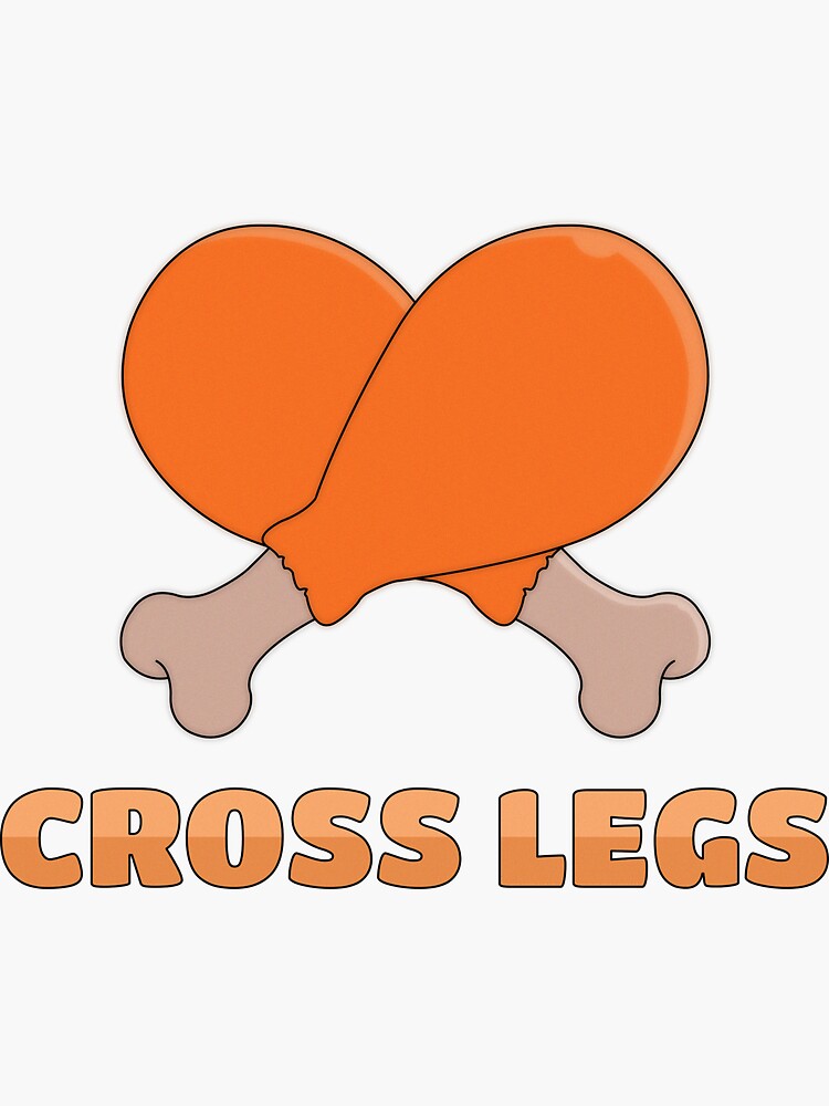 "Cross Legs" Sticker by m1xhShop | Redbubble
