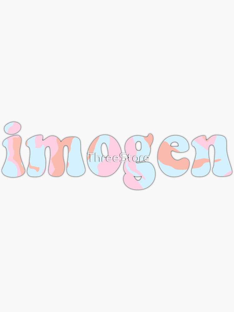 "Imogen custom" Sticker by ThreeStore | Redbubble