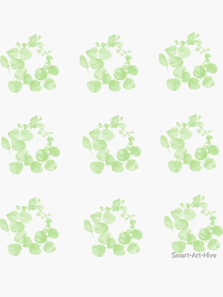 "Round Leaf set" Sticker for Sale by Smart-Art-Hive | Redbubble