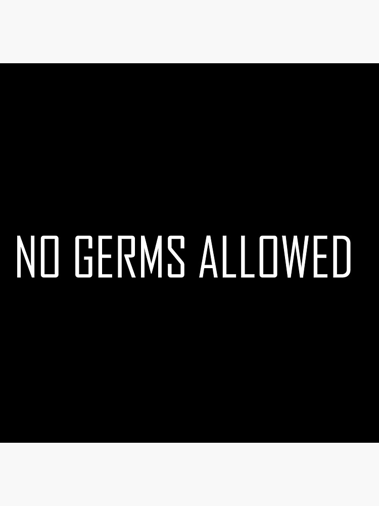 "No Germs Allowed " Sticker by Oldwavedesigns | Redbubble