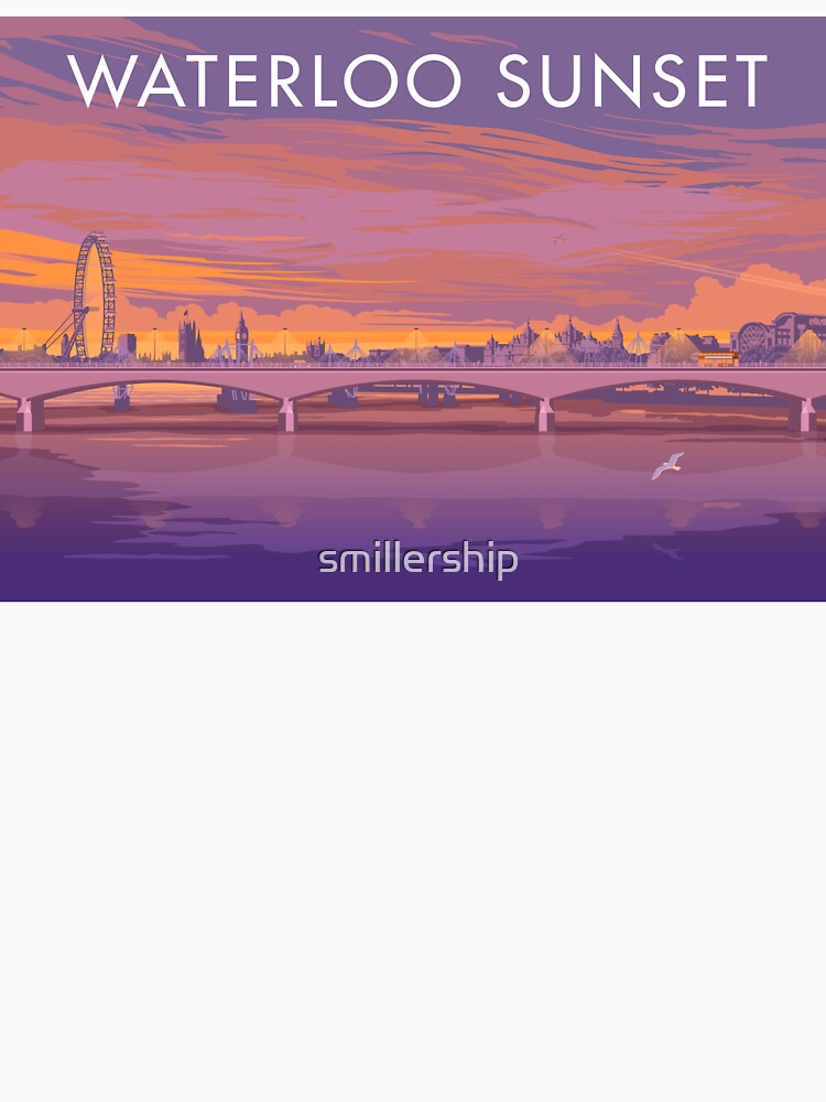 "Waterloo sunset" T-shirt for Sale by smillership | Redbubble ...