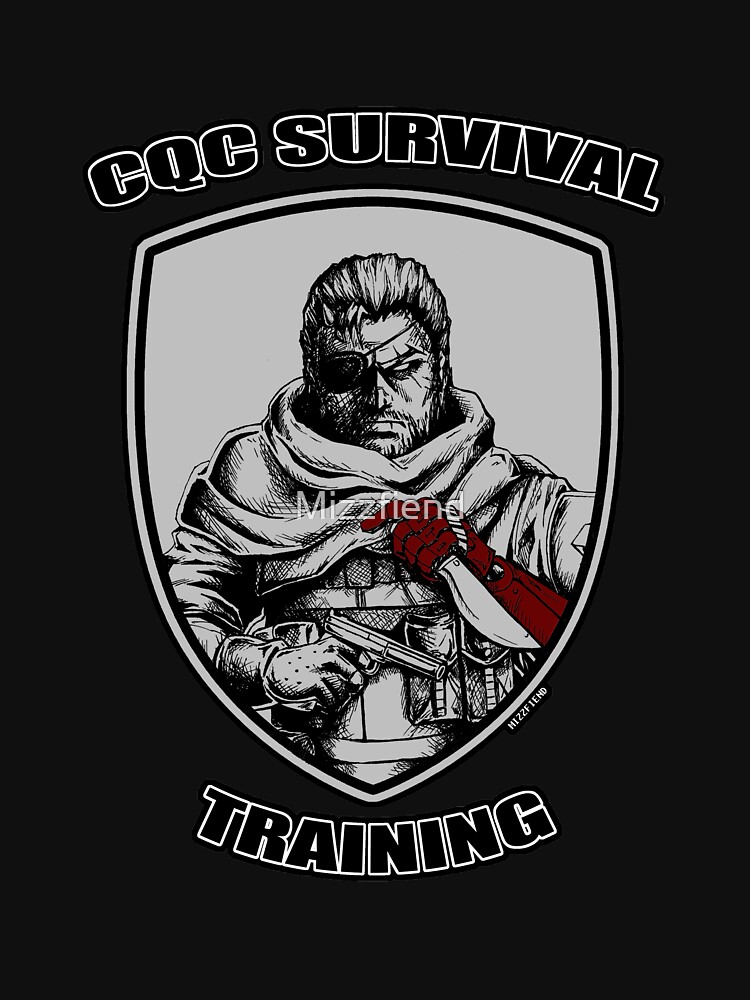"CQC Survial Training" T-shirt by Mizzfiend | Redbubble | mgsv phantom ...