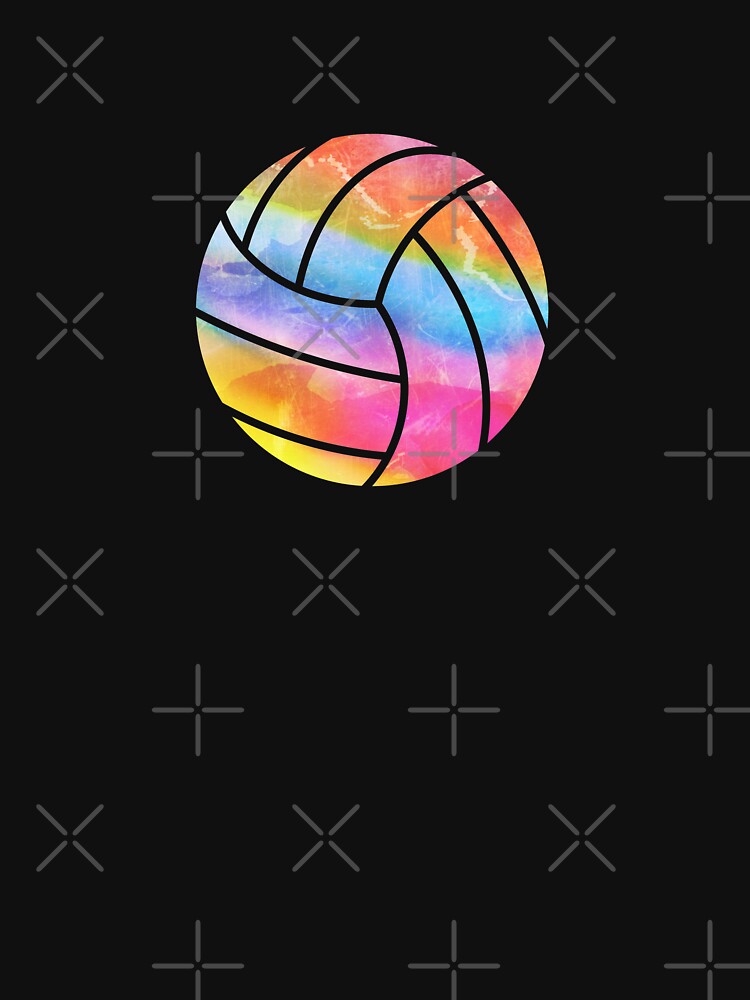 "Pretty Rainbow Watercolor Volleyball Gift for Women and Girls who Love ...