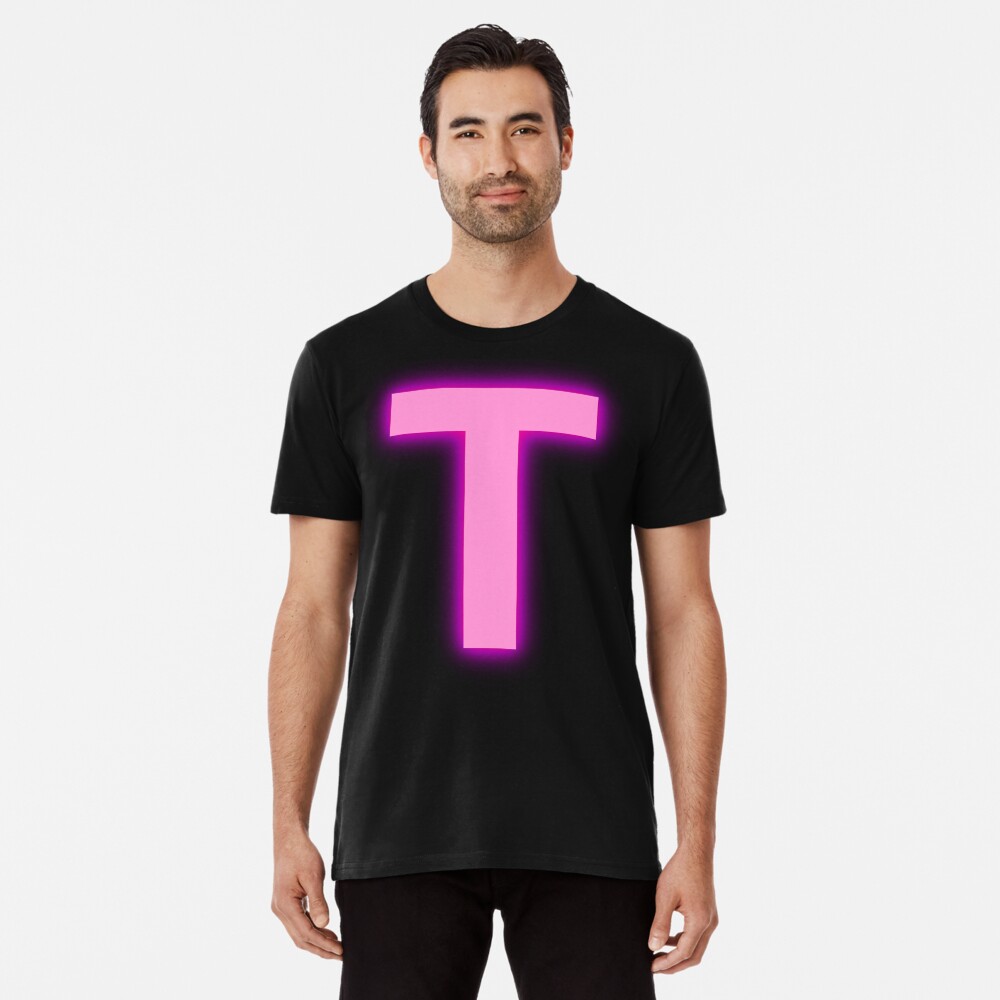 "Letter T Pink Neon Lights" Sticker for Sale by m95sim | Redbubble