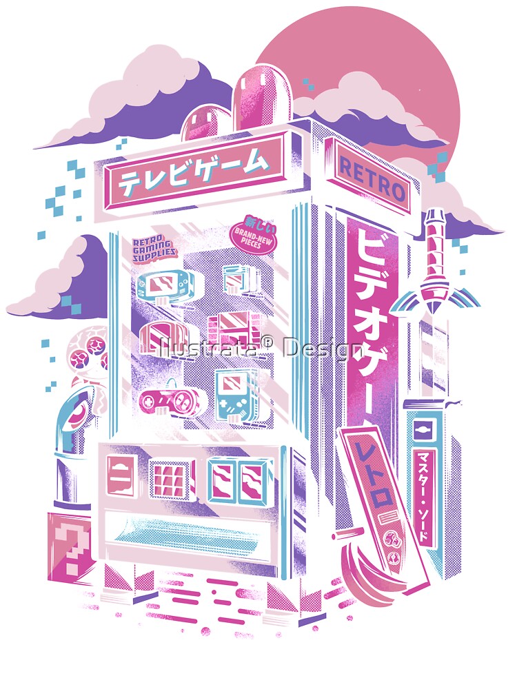 "Retro gaming machine" Kids T-Shirt for Sale by Ilustrata Design ...