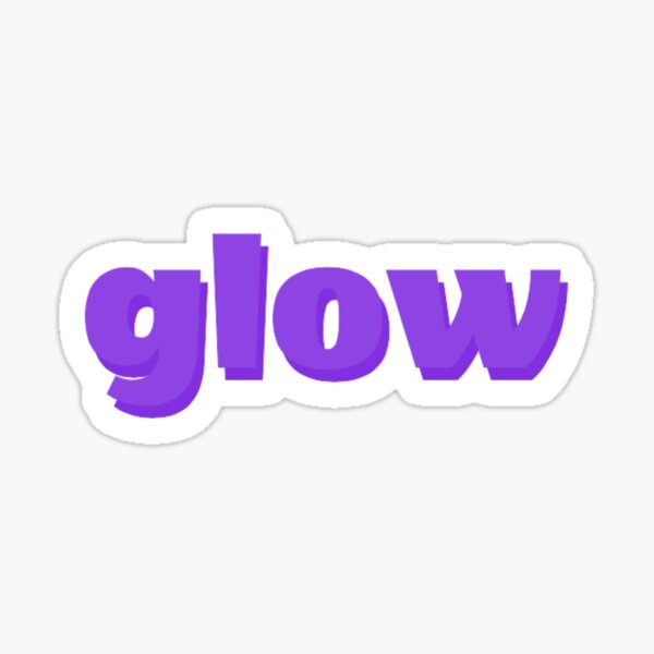 "purple glow sticker" Sticker by marietofte | Redbubble