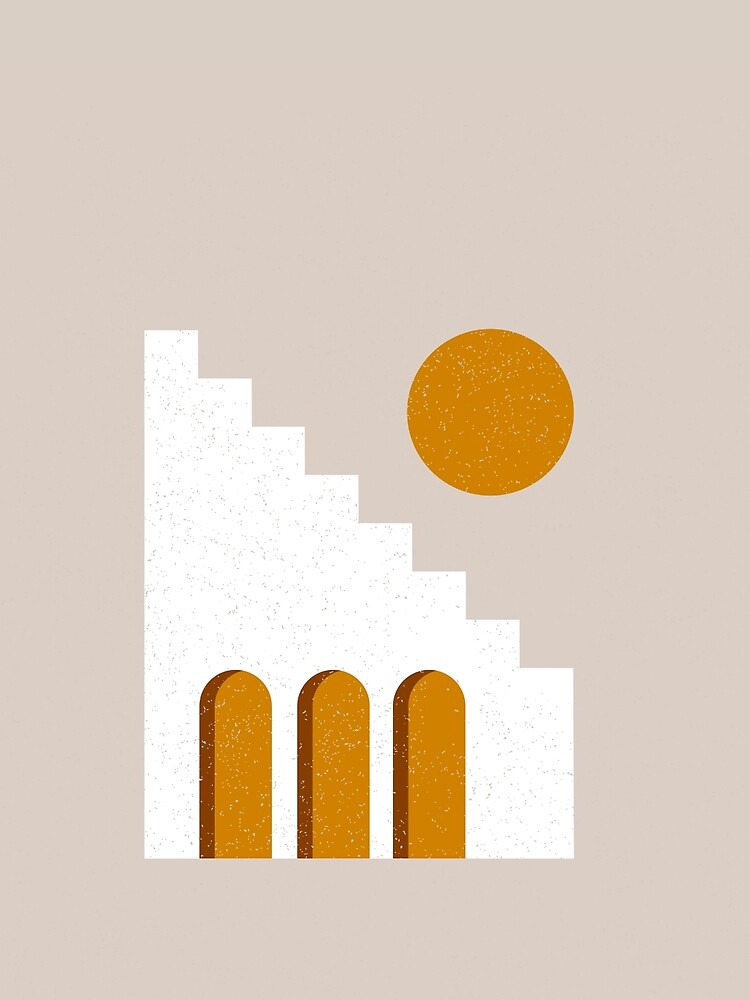 "Ancient Roman Ruins Minimal Minimalist Architecture Landscape Motif ...