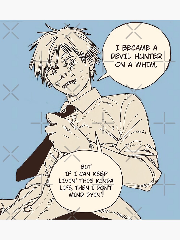 "Chainsaw Man - Devil Hunter Denji" Sticker by BadassManga | Redbubble