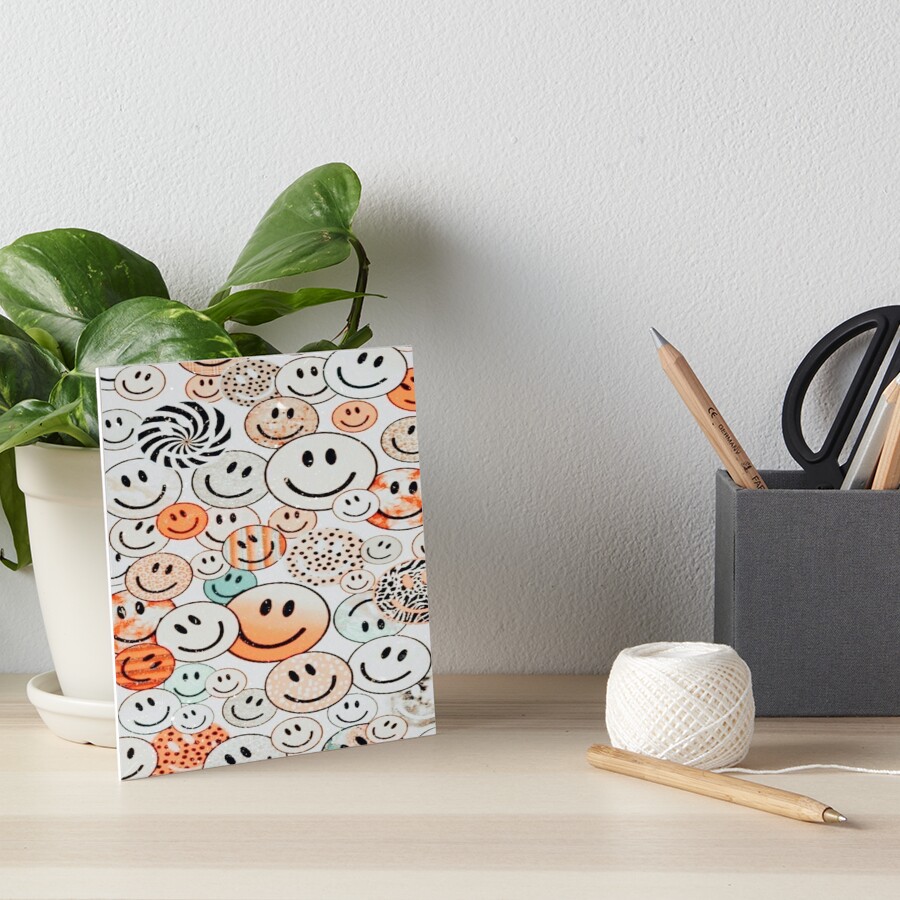 "smiley face collage" Art Board Print for Sale by aloha-designs | Redbubble