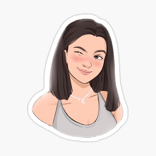 "Cartoon Charli♡︎?" Sticker for Sale by Izzysshop | Redbubble
