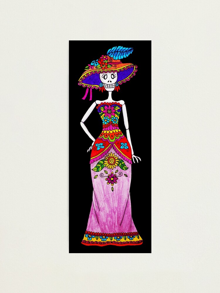 Lámina fotográfica «La Catrina, Señora Calavera Mexicana» de DinorahAle ...