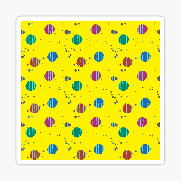 "spotted lines" Sticker for Sale by BobbyChristine | Redbubble