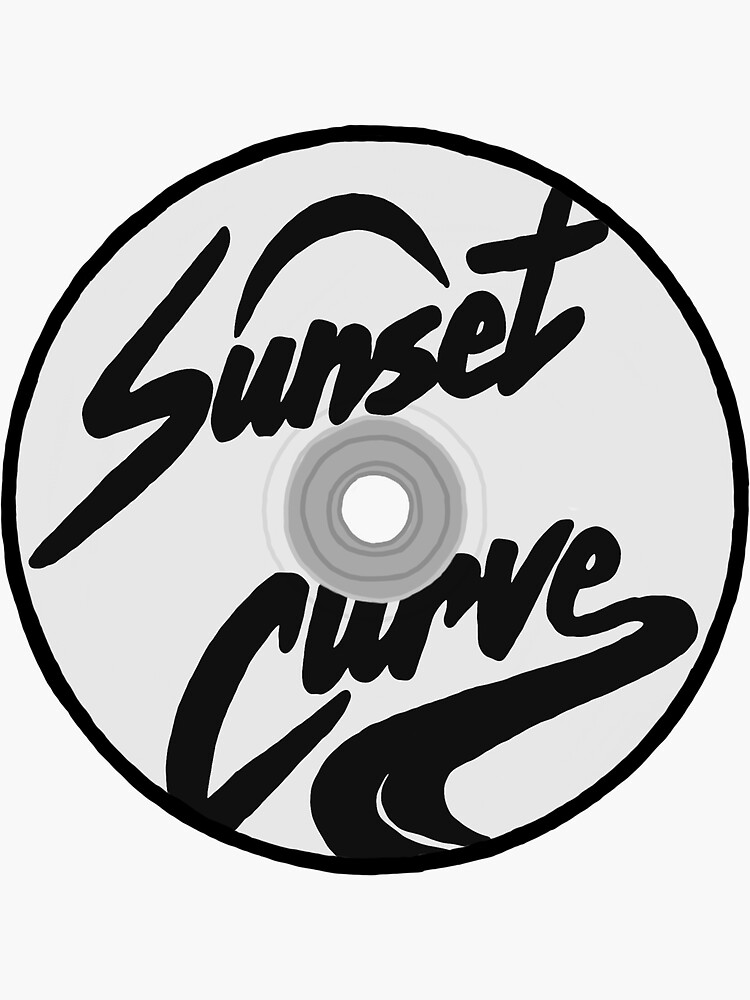 "Julie and the Phantoms Sunset Curve CD WHITEV1" Sticker for Sale by ...