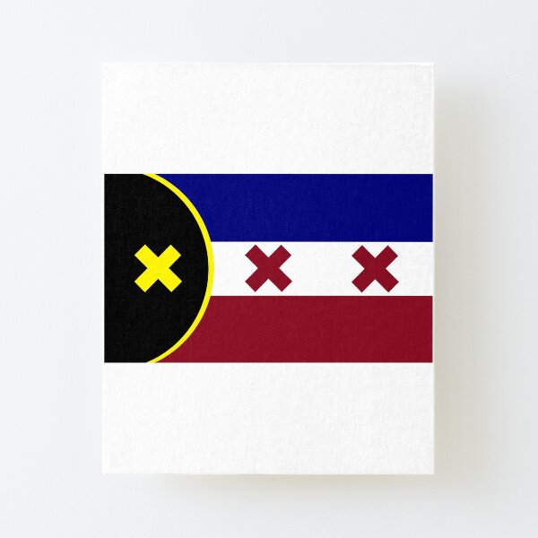 "dream smp flag" Mounted Print for Sale by blackholywings | Redbubble