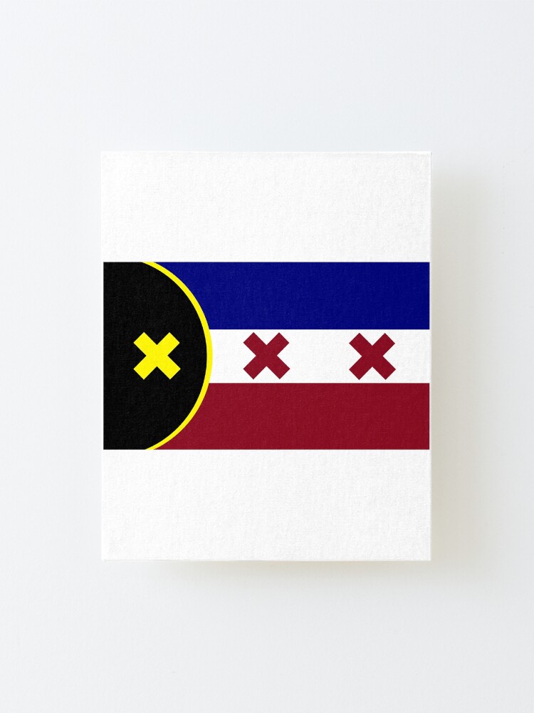"dream smp flag" Mounted Print for Sale by blackholywings | Redbubble