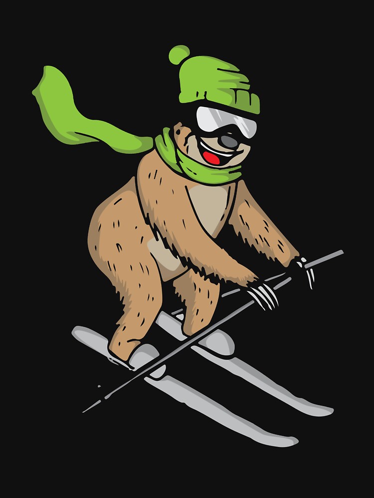 "Kopie von Sloth Skiing Team" Pullover Hoodie for Sale by braaax ...