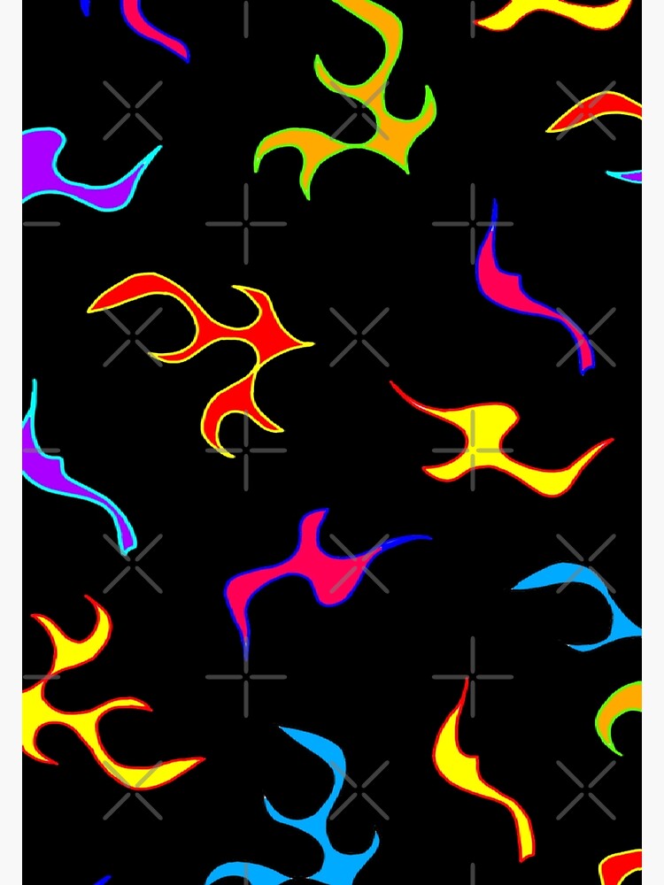"y2k flames" Poster by sistermoiyaa | Redbubble