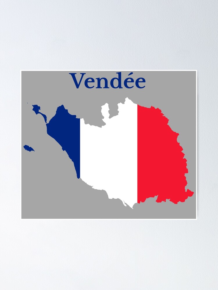 "Vendee Map, France, French Department" Poster by marosharaf | Redbubble