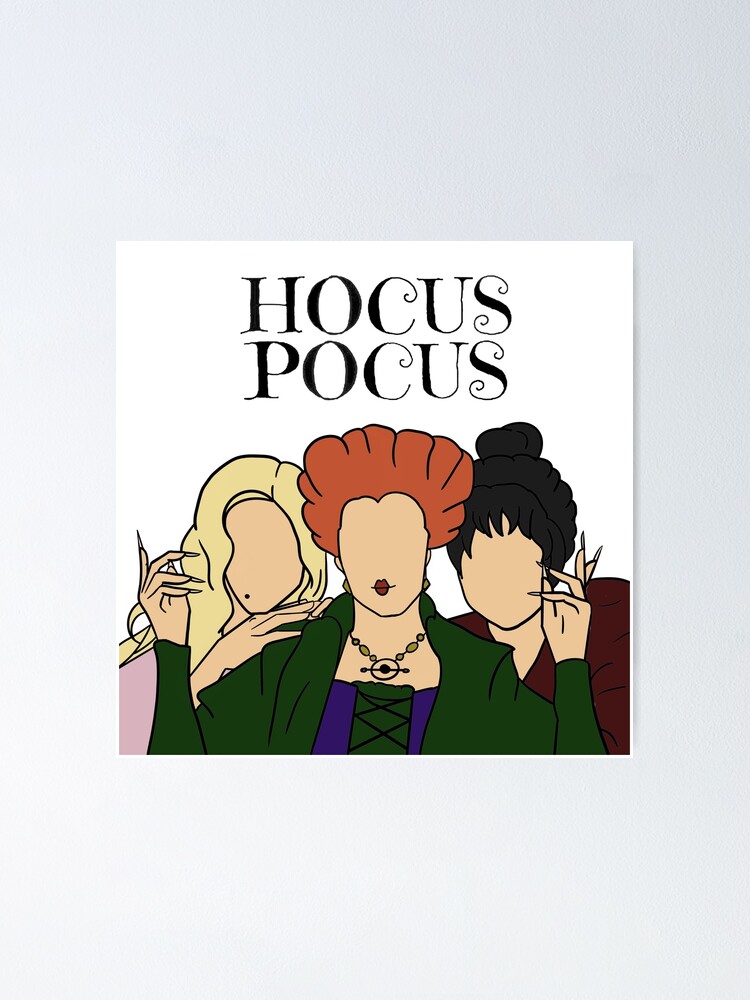 "Colored Hocus Pocus" Poster for Sale by Nyila M | Redbubble