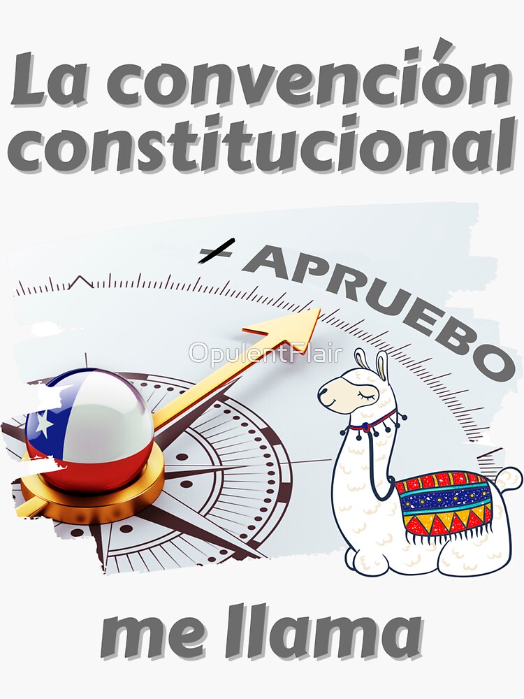 "Plebiscito chileno 2020 yo apruebo" Sticker for Sale by OpulentFlair ...