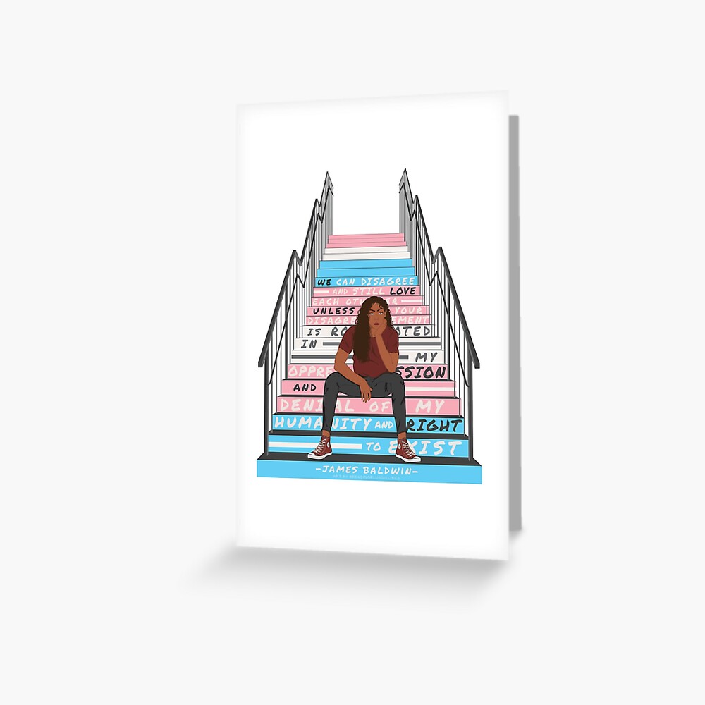 "Stairs of Trans Rights " Greeting Card by rplusd | Redbubble