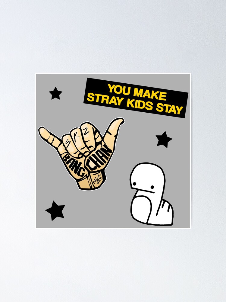 "BANGCHAN Stray Kids Chan Doodle Aussie Shaka QUOTE [BUY MEDIUM OR ...