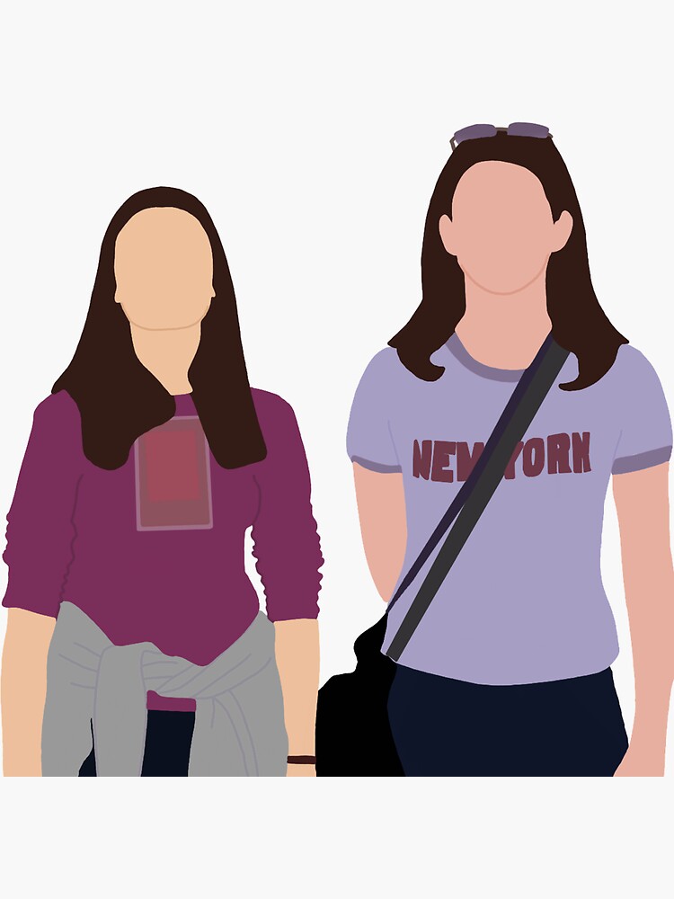 "Lorelai and Rory Gilmore" Sticker for Sale by moviedomsticker | Redbubble