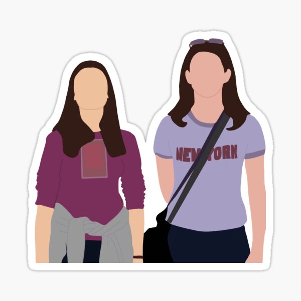 "Lorelai and Rory Gilmore" Sticker for Sale by moviedomsticker | Redbubble