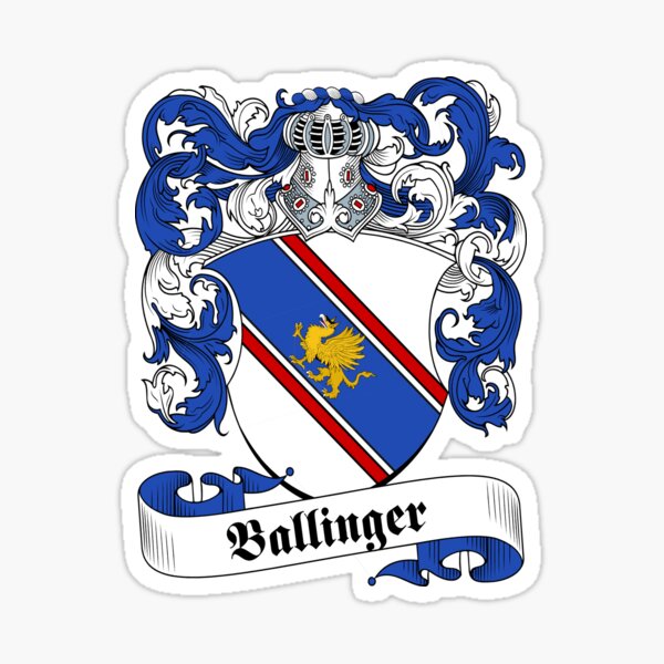 "Ballinger" Sticker for Sale by HaroldHeraldry | Redbubble